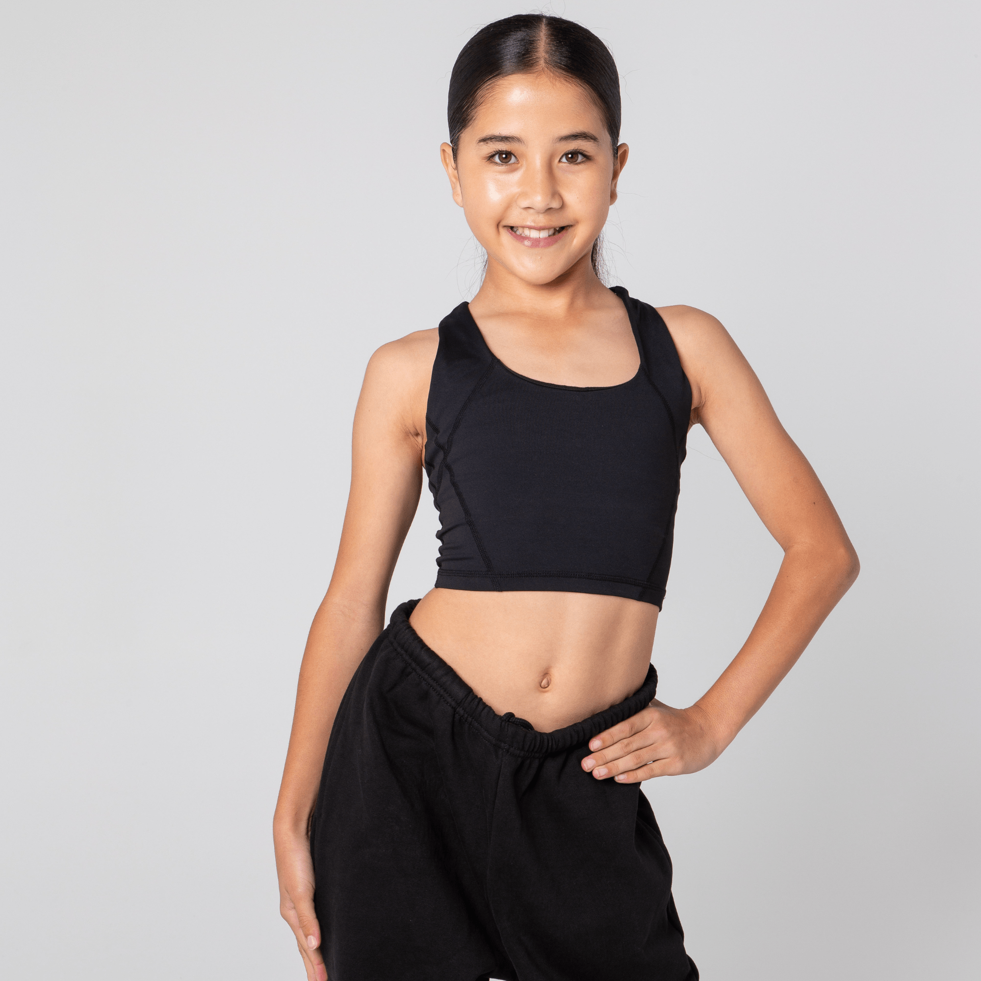Escaped Crop | Signature Strappy Dance Crop Top | CosiG Studiowear