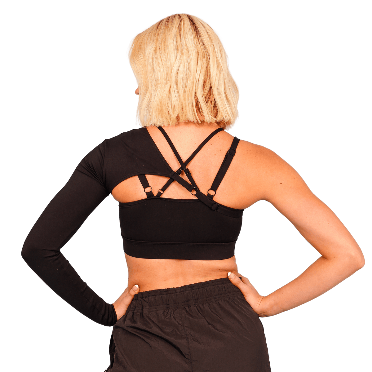 Kenzi J One Shouldered Over Crop